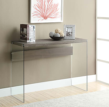Monarch console table tempered glass store